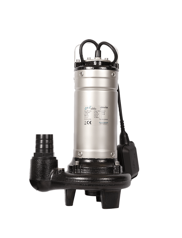 Leo LSWm200A 230V 1.5kW submersible sludge pump with float, cable 10m ...