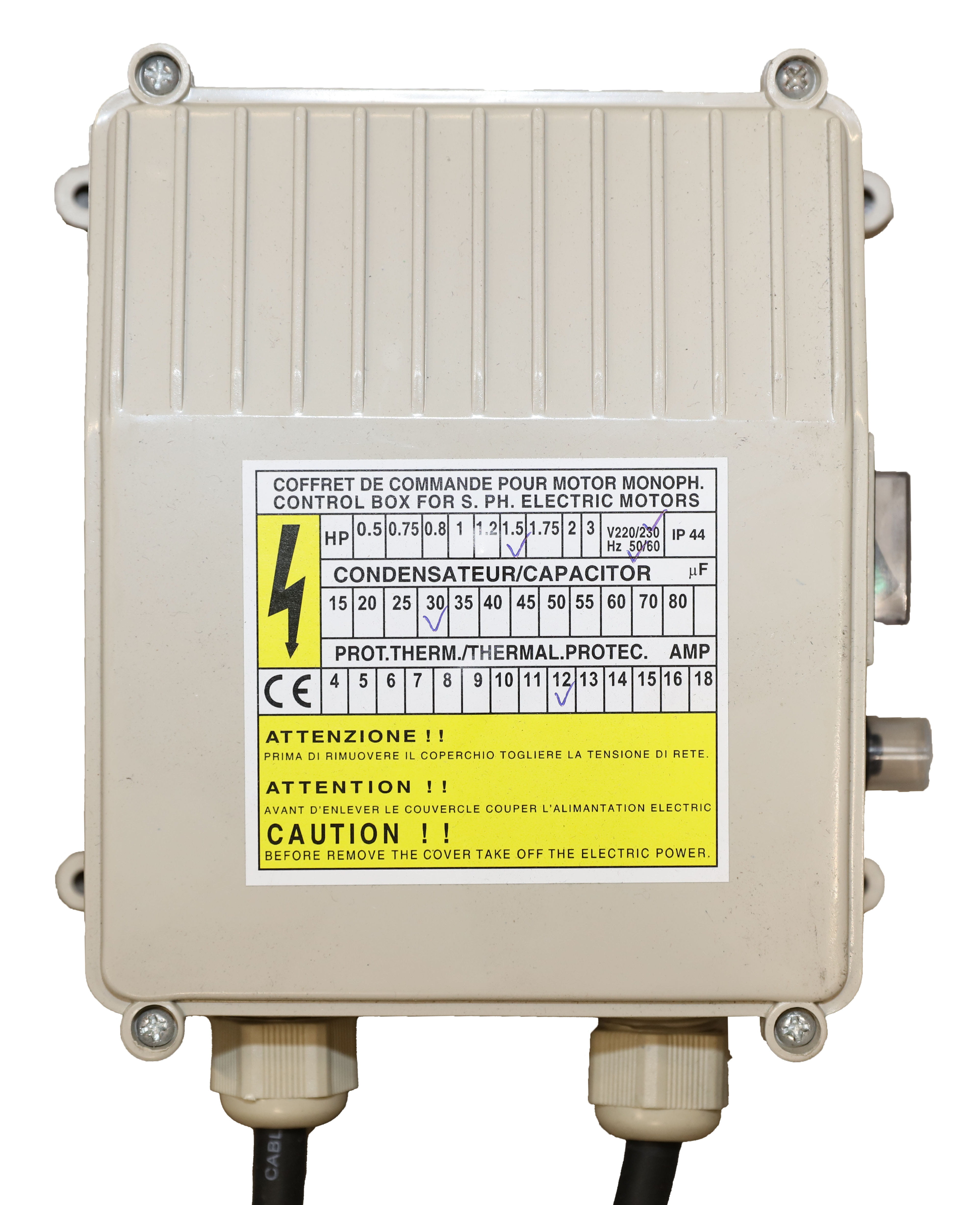 PUMPA black line Box 1 VP 40BLC1.1S pumping sump including shaft GEO 230 and switch box, float ...