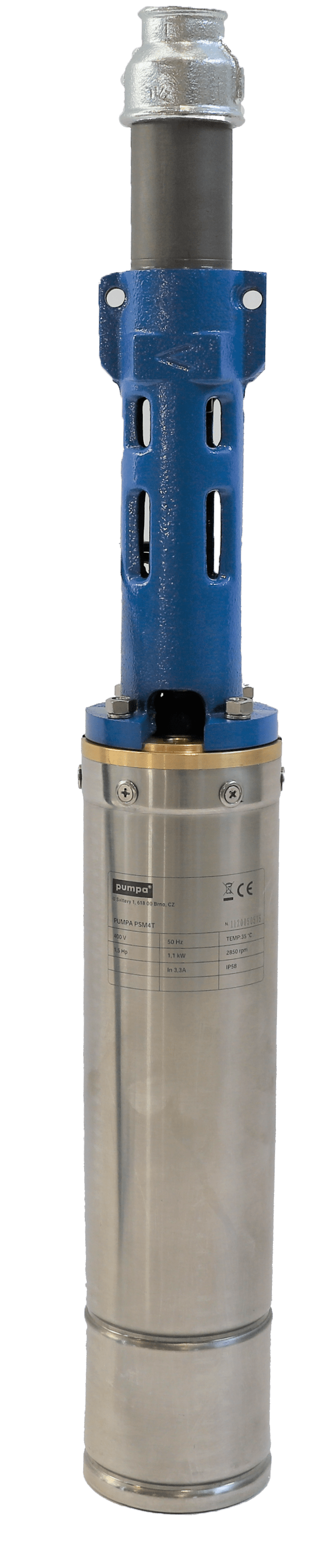 PUMPA blue line 1" Odra Mini 4-10 0,75 kW 400 V, ponorná 4" pumpa s ...